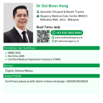 Informasi Regency Medical Care Centre - RMCC Johor